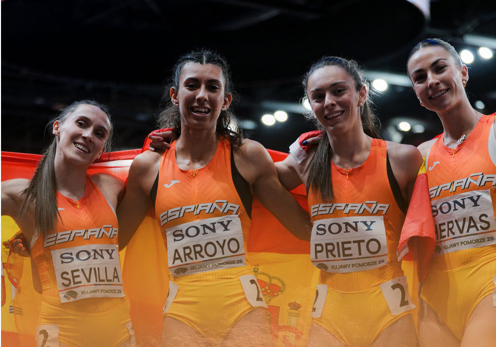 La selección femenina de 4x400, con Ana Prieto, conquista un bronce ...